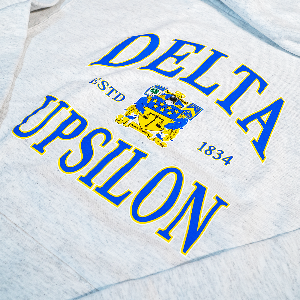 Delta Upsilon Vintage Crest Hoodie – The Delta Upsilon Store
